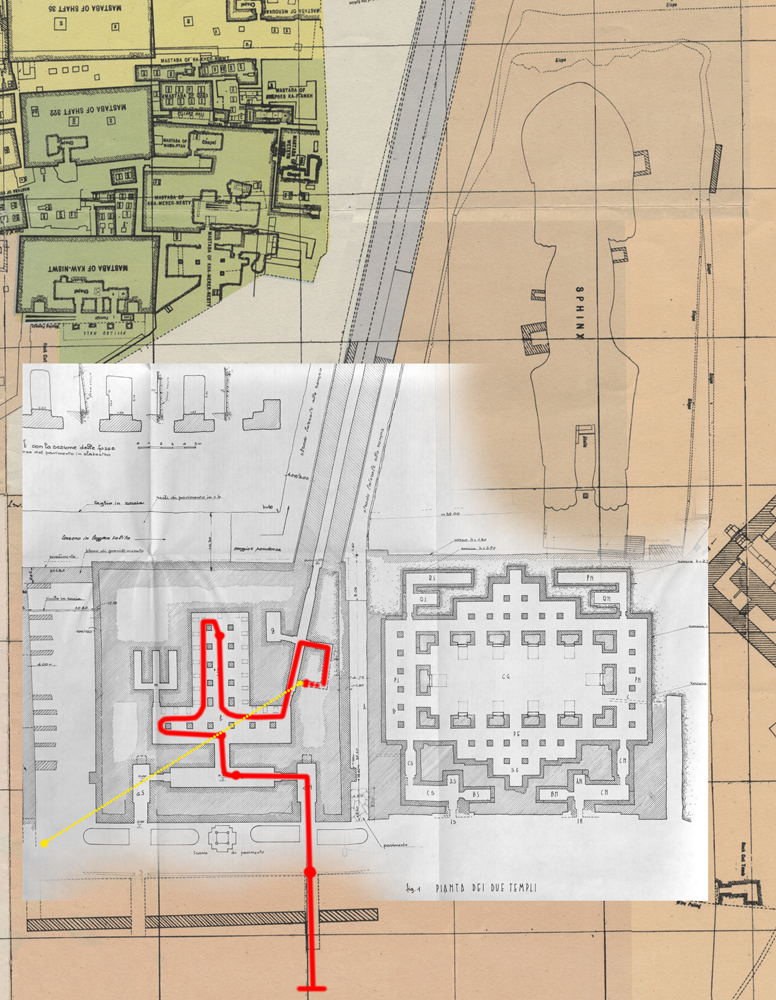 Digital Giza | Maps and plans: Khafre Valley Temple and Sphinx Temple ...