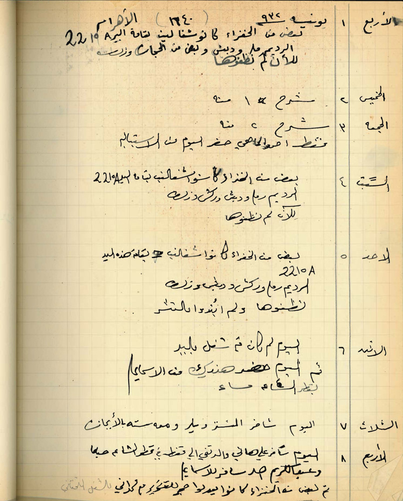 Digital Giza | Arabic Diary, Vol.22, p.1640
