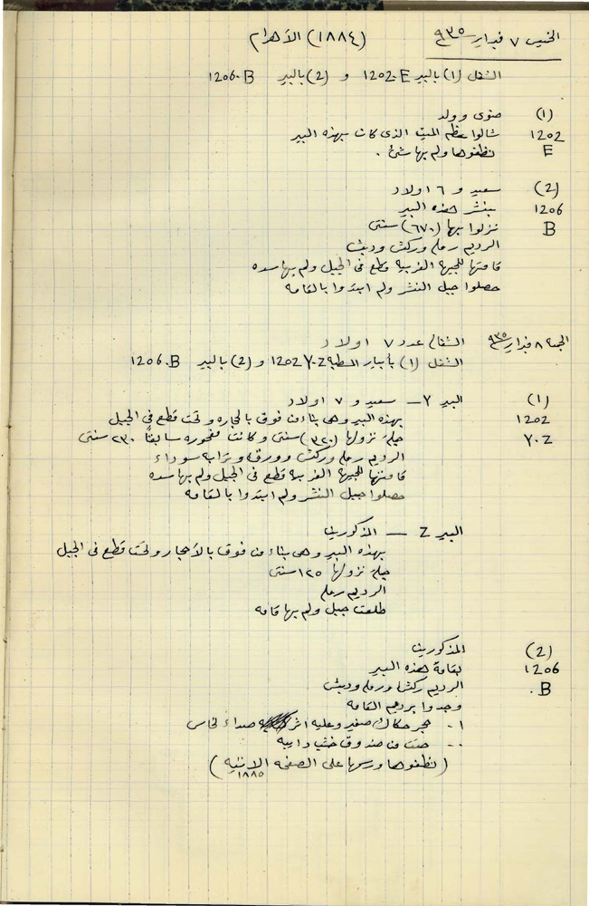 Digital Giza | Arabic Diary, Vol.24, p.1884