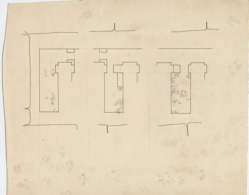 Digital Giza | Menkaure Pyramid Temple, Plan of rooms 16, 17, and 18